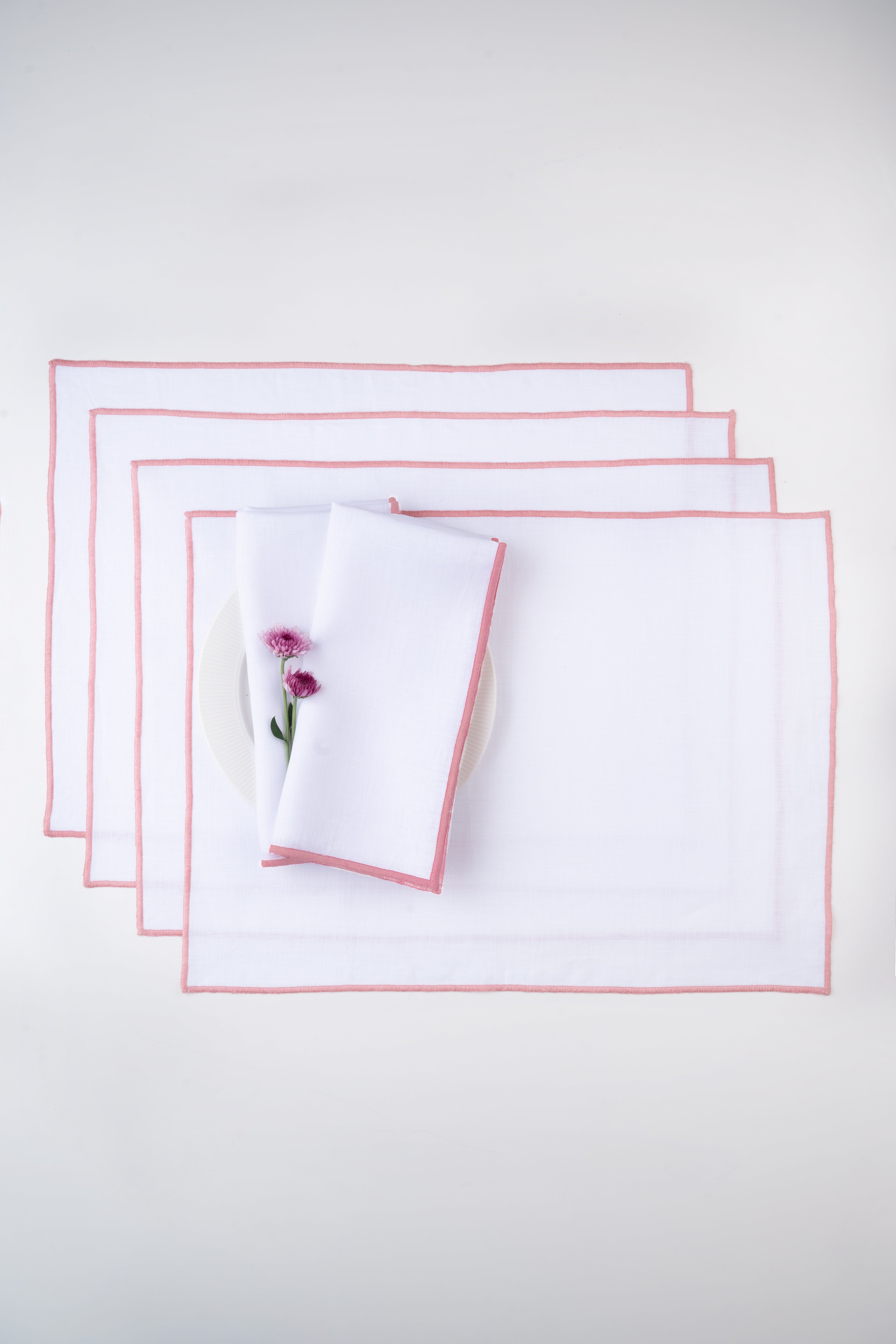 D'Moksha Marrow Edge Placemats | 100% Pure Linen